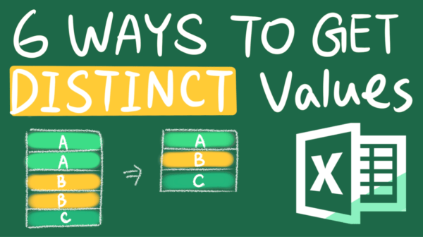 How to get distinct values in Excel? (6 ways) | Dollar Excel