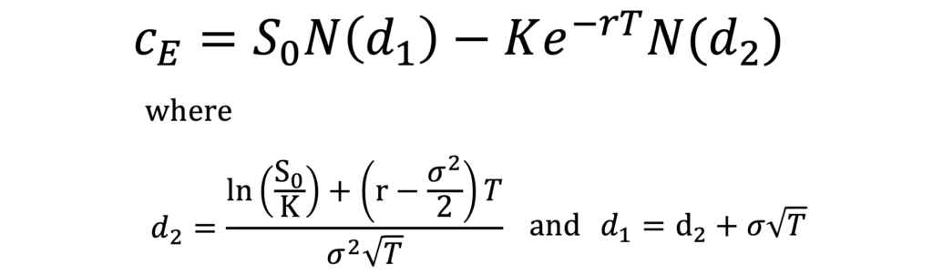 Black-Scholes Option Pricing (Excel formula) | Dollar Excel