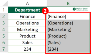 How To Insert Bracket In Excel Cells (3 ways) | Dollar Excel