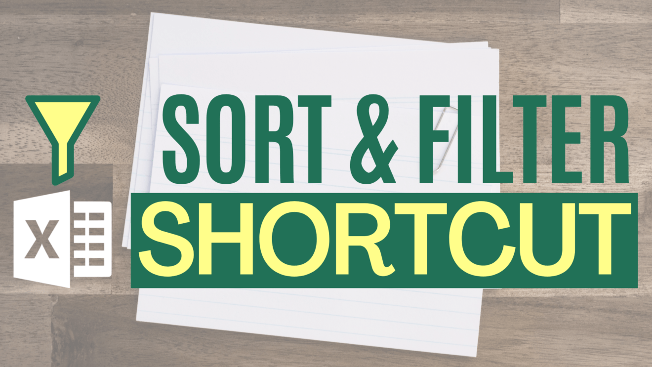 Every shortcut for sort and filter in Excel | Dollar Excel