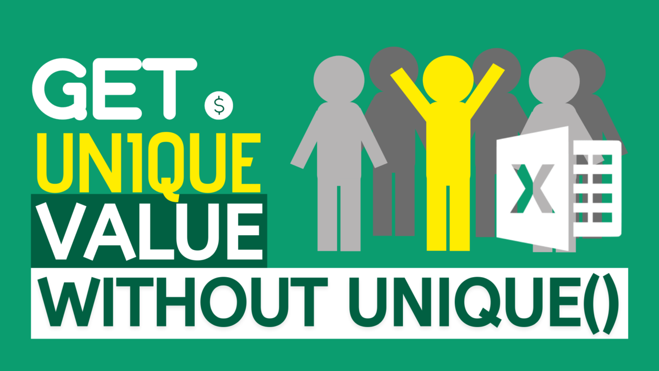 How To Get Unique Values Without Unique Function Excel
