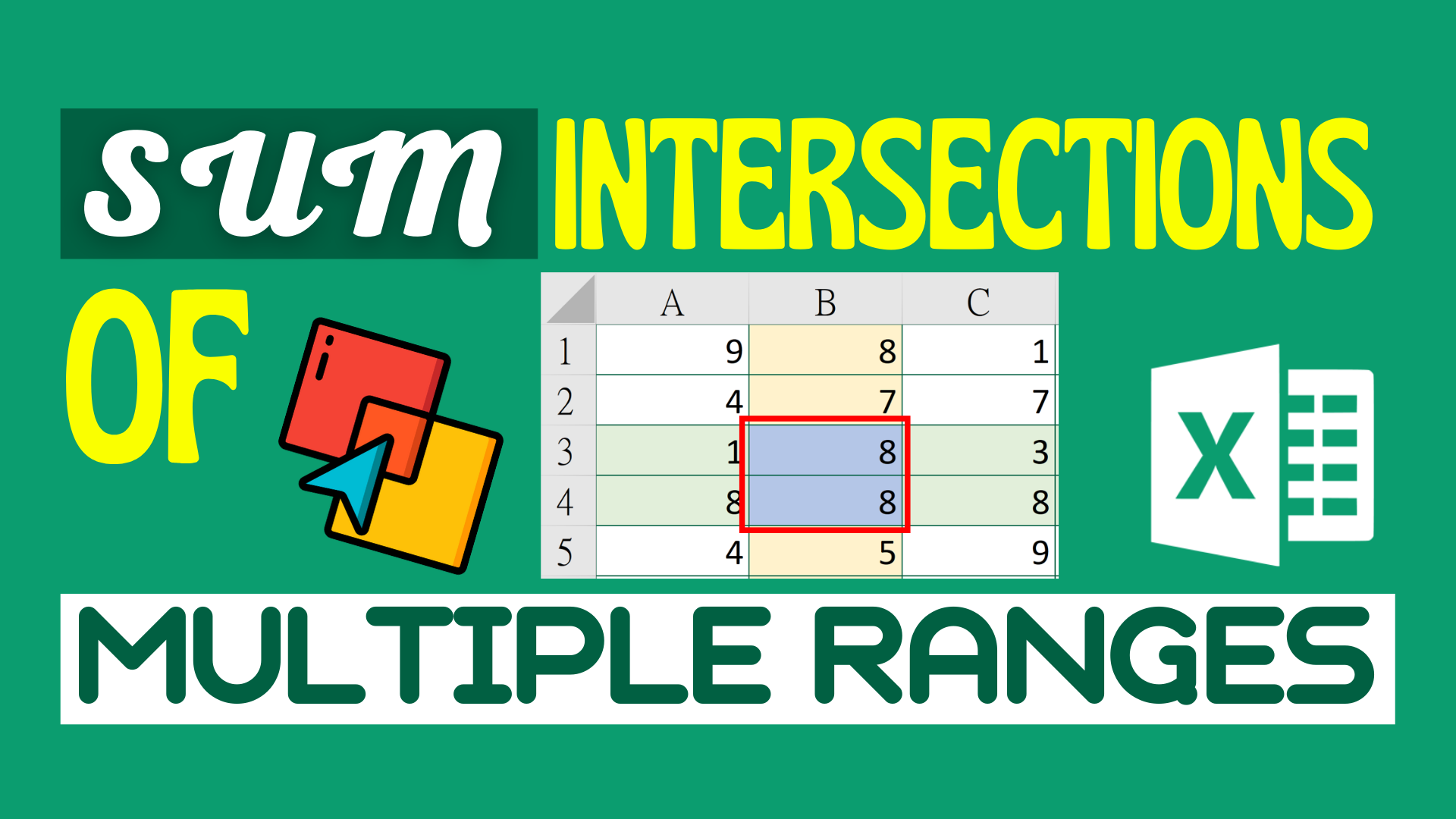 How To Sum Intersections Of Multiple Ranges Excel Dollar Excel