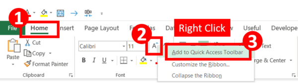 Excel Increase / Decrease Font Size Shortcut | Dollar Excel