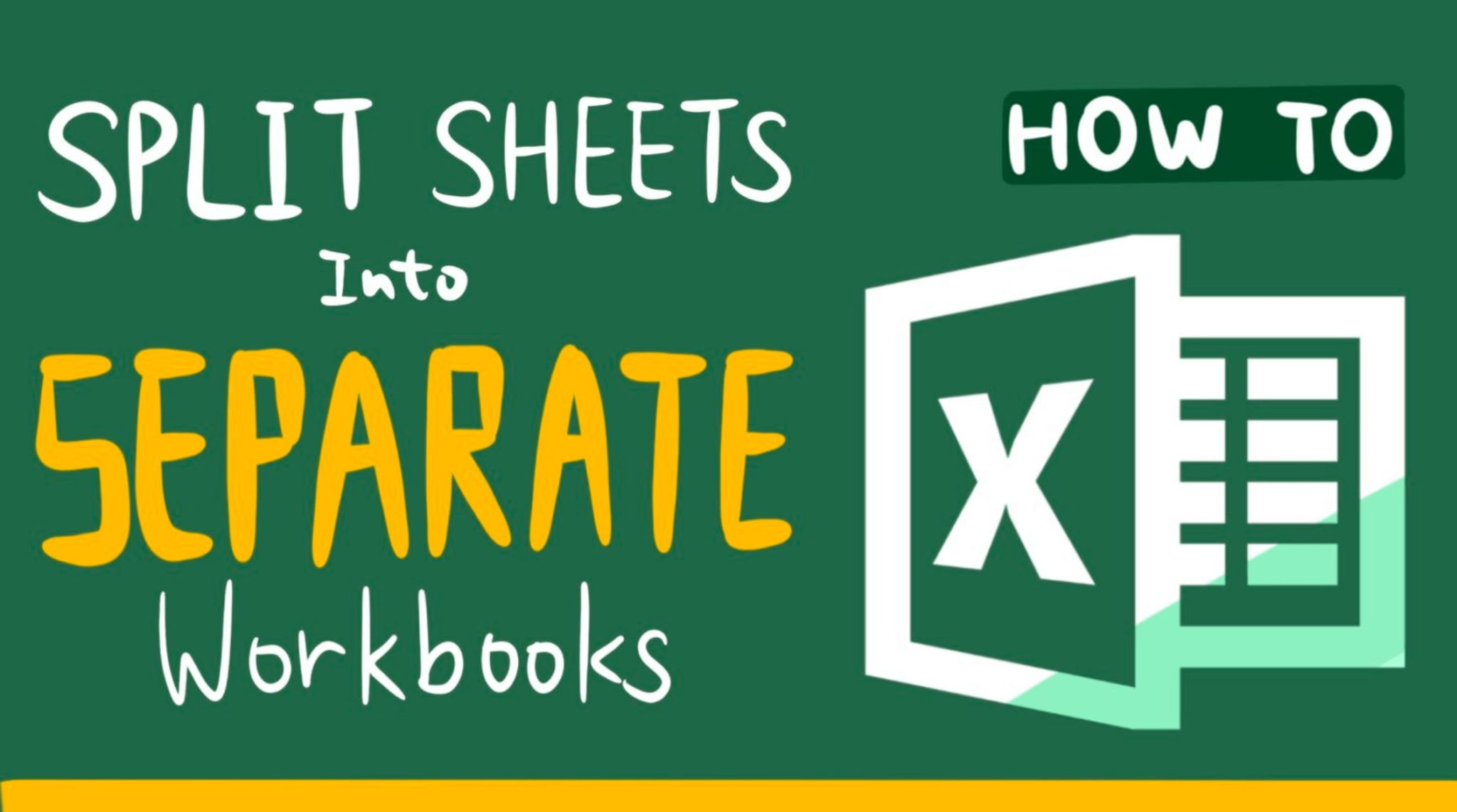 How To Split Excel Sheets Into Separate Workbooks Excel