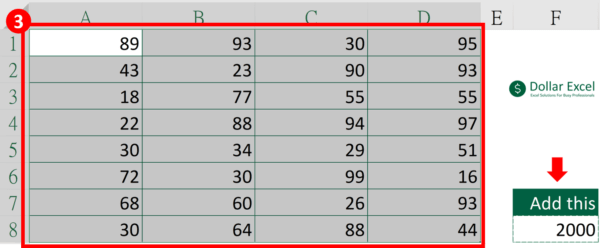 How to Add Value Directly to Existing Cells? | Dollar Excel