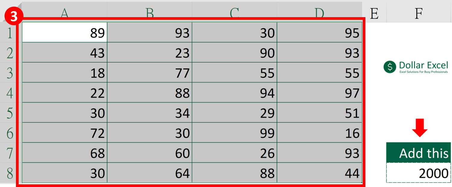 How to Add Value Directly to Existing Cells? | Dollar Excel