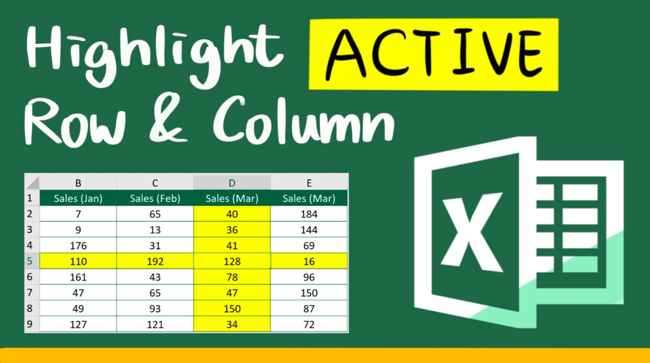 How To Highlight Current Row And Column In Excel Dollar Excel