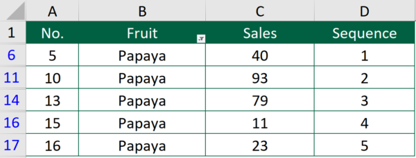 How To Apply Serial Number After Filter In Excel Dollar Excel