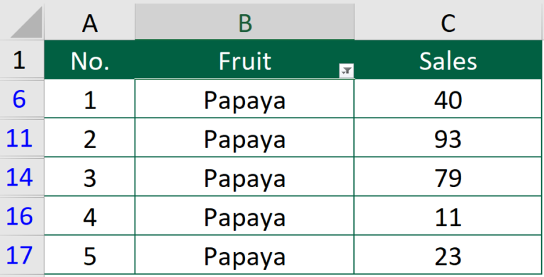 How to Apply Serial Number After Filter in Excel? | Dollar Excel