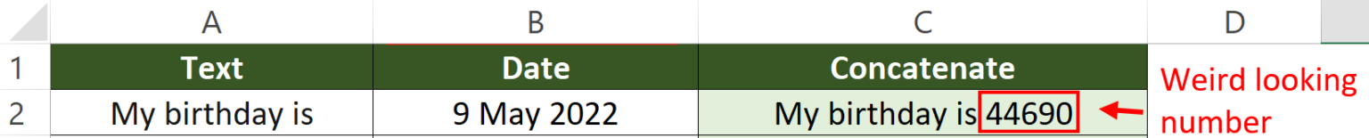 How To Concatenate Date And Text In Excel Dollar Excel 4186