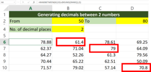 How to Generate Random Numbers with Decimals | Dollar Excel