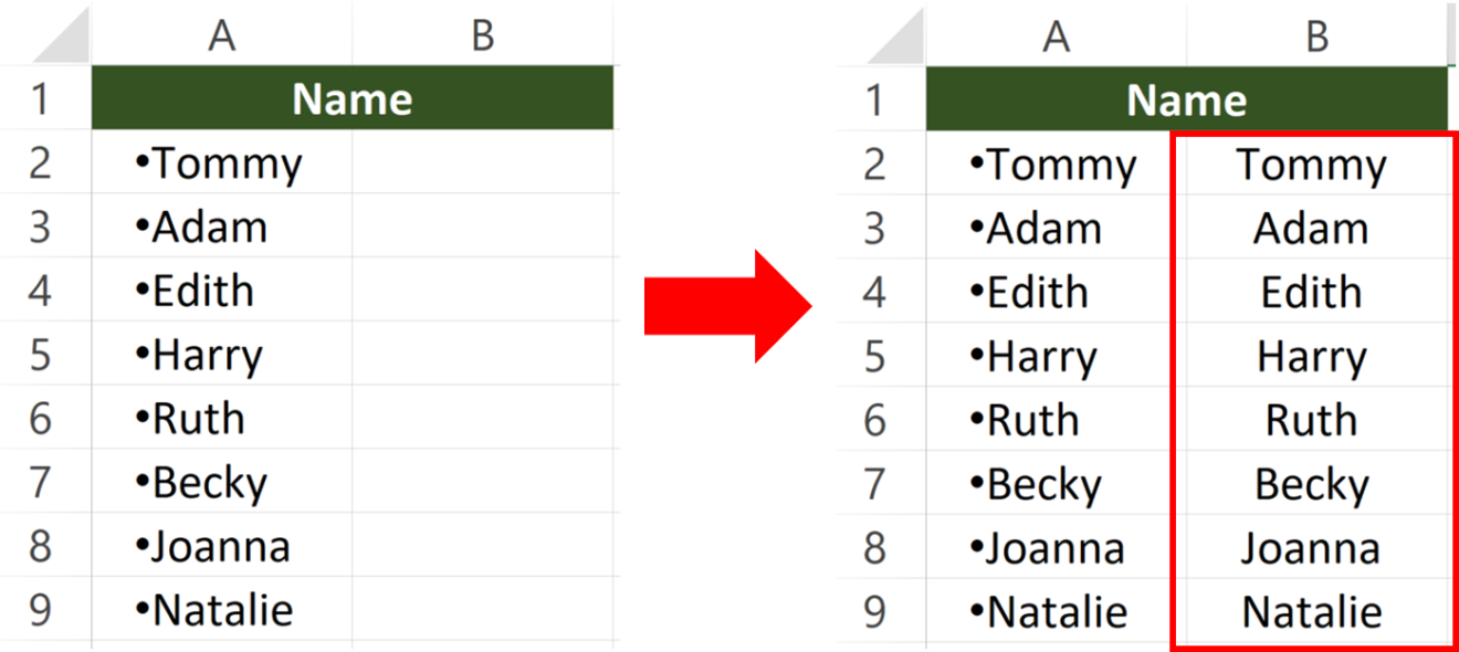 How to Remove Bullets/Numberings in Excel | Dollar Excel